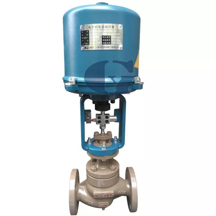 ZDLP-16C DN20-电子式电动单座调节阀ZDLP-16C DN20-DN250 WCB电动调节阀-上海攻亿自控阀门有限公司